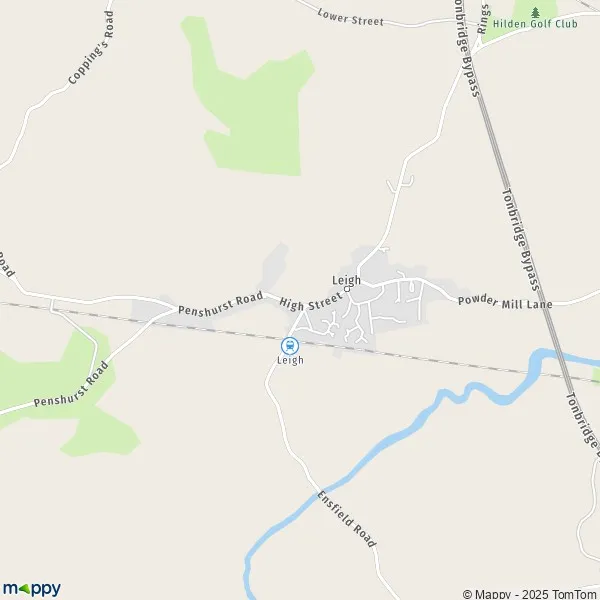 Map Leigh: map of Leigh (TN11 8) and practical information