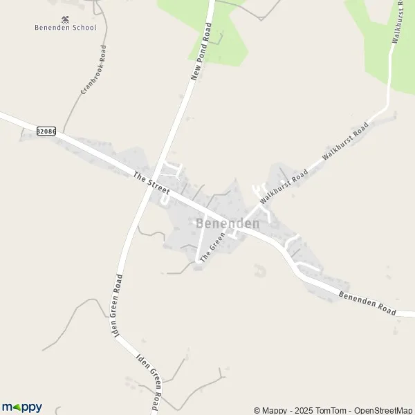 Map Benenden: map of Benenden (TN17 4) and practical information