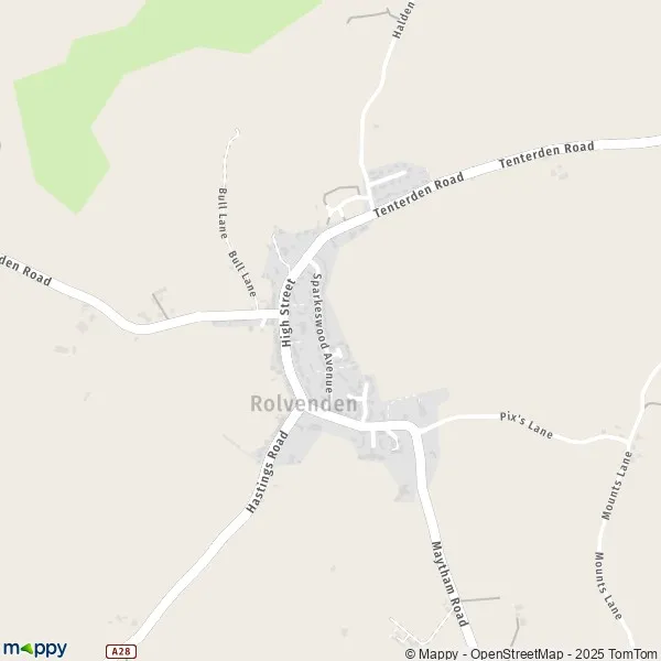Map Rolvenden: map of Rolvenden (TN17 4) and practical information