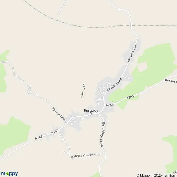 Map Burwash: map of Burwash (TN19 7) and practical information