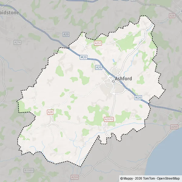 Map Ashford: map of Ashford (TN23 5) and practical information