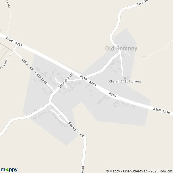 Map Old Romney: map of Old Romney (TN29 0) and practical information