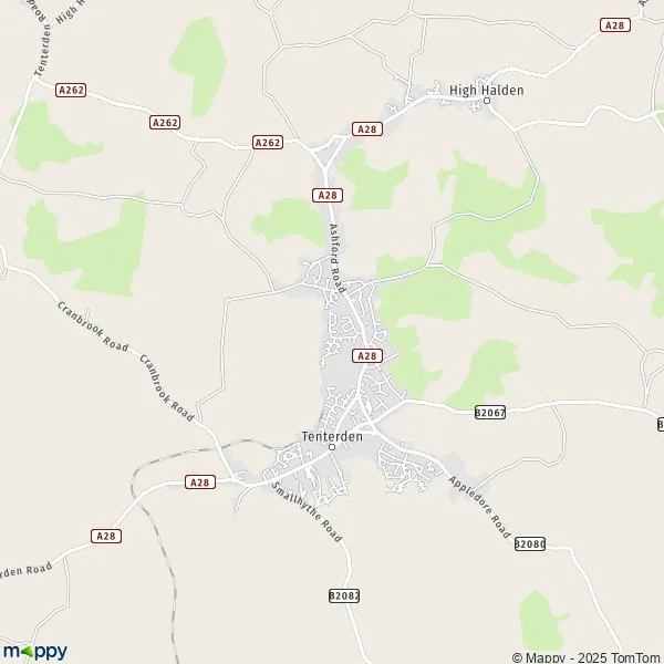 Map Tenterden: map of Tenterden (TN30 6) and practical information