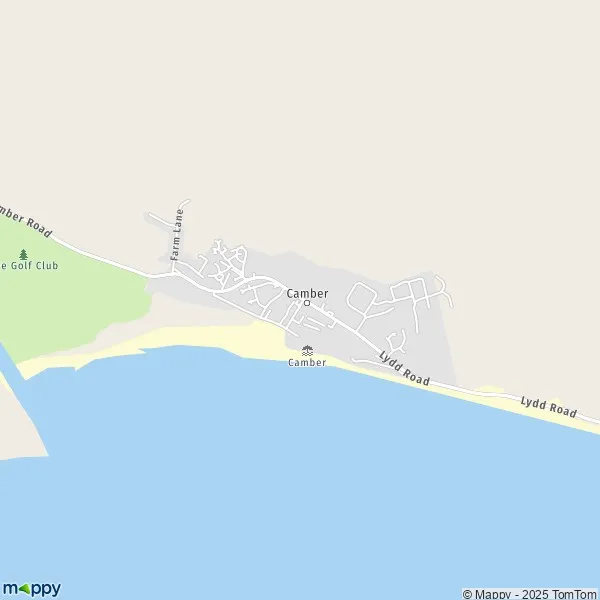 Map Camber: map of Camber (TN31 7) and practical information