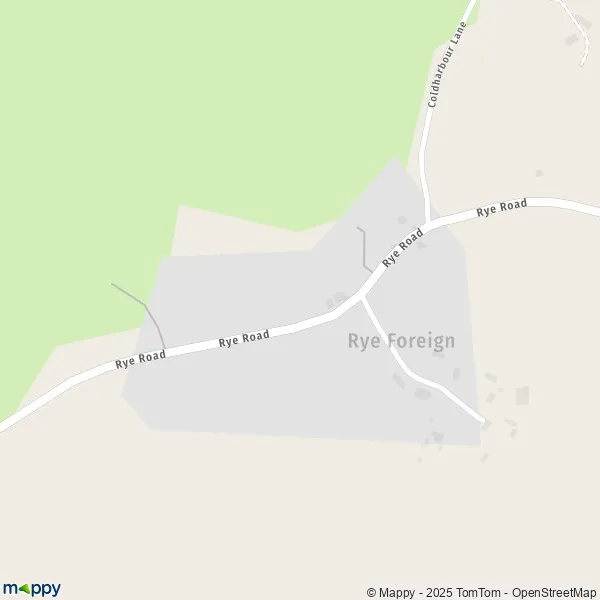 Map Rye Foreign: map of Rye Foreign (TN31 7) and practical information