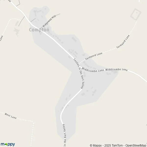 Map Compton: map of Compton (TQ3 1) and practical information