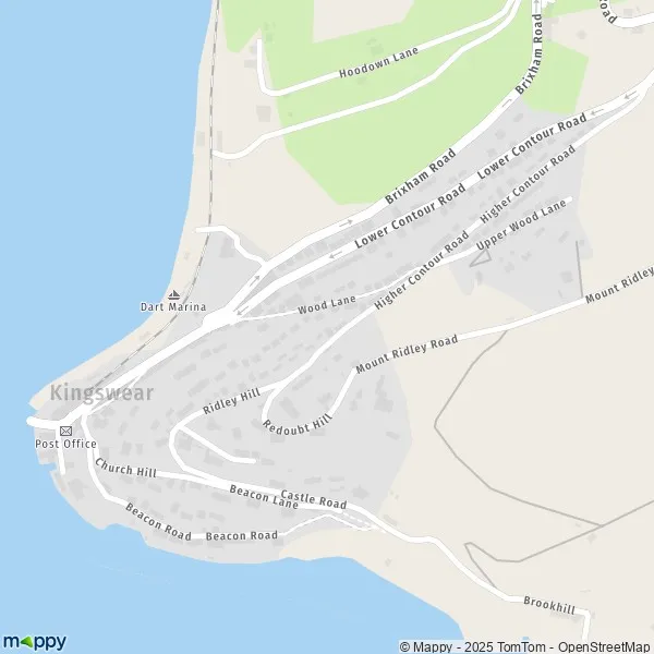 Map Kingswear: map of Kingswear (TQ6 0) and practical information