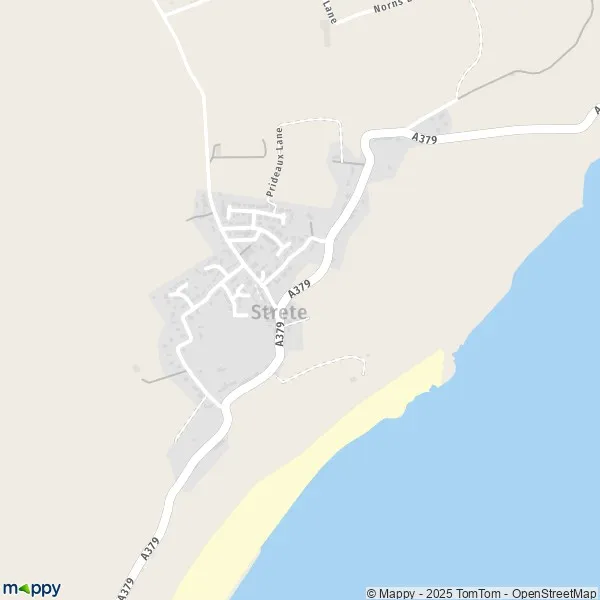 Map Strete: map of Strete (TQ6 0) and practical information