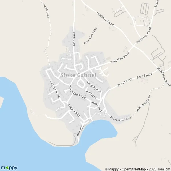 Map Stoke Gabriel: map of Stoke Gabriel (TQ9 6) and practical information