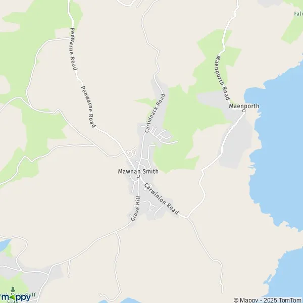 Map Mawnan Smith: map of Mawnan Smith (TR11 5) and practical information