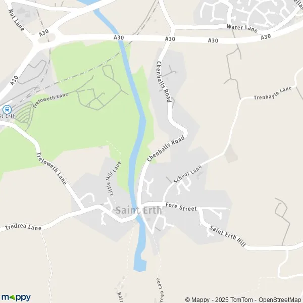 Map Saint Erth: map of Saint Erth (TR27 6) and practical information