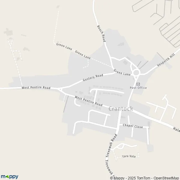 Map Crantock: map of Crantock (TR8 5) and practical information