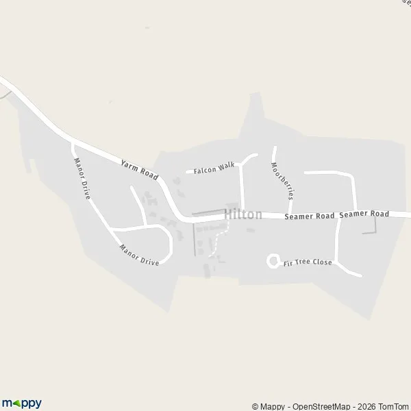 Map Hilton: map of Hilton (TS15 9) and practical information