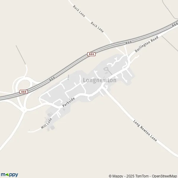 Map Longnewton: map of Longnewton (TS21 1) and practical information