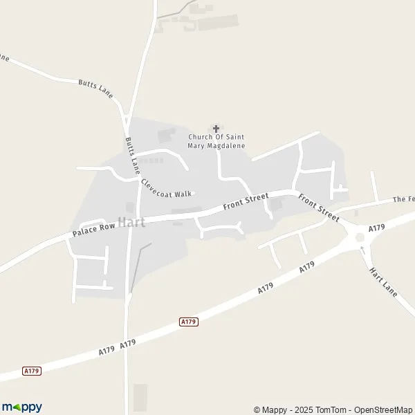 Map Hart: map of Hart (TS27 3) and practical information