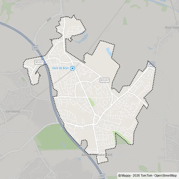 Map Ashton-in-Makerfield: map of Ashton-in-Makerfield (WA12 0) and ...