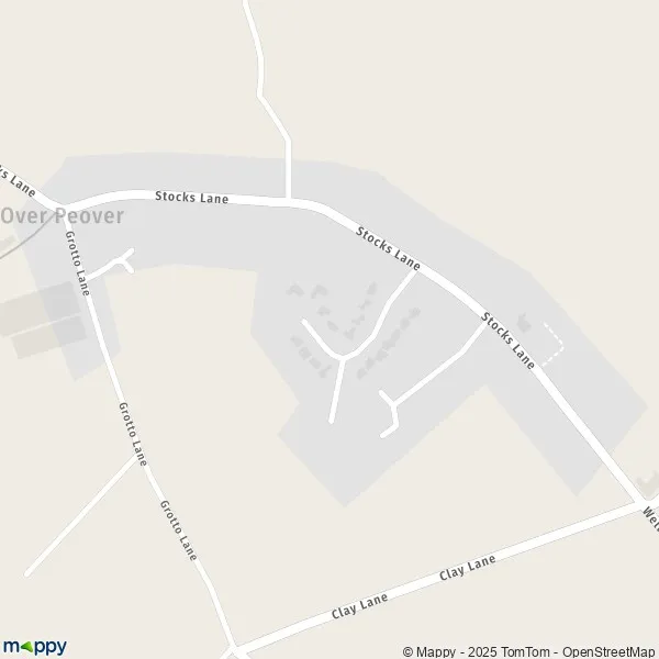 Map Over Peover: map of Over Peover (WA16 9) and practical information