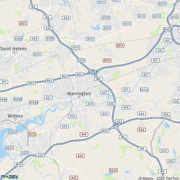 Map Warrington: map of Warrington (WA2 9) and practical information