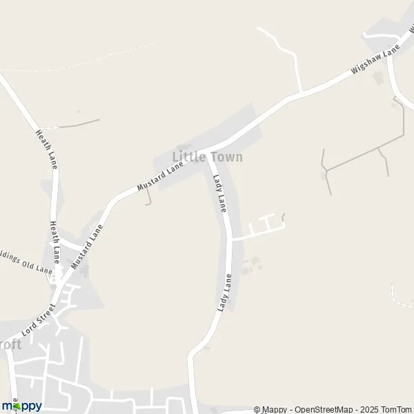 Map Little Town: map of Little Town (WA3 7) and practical information