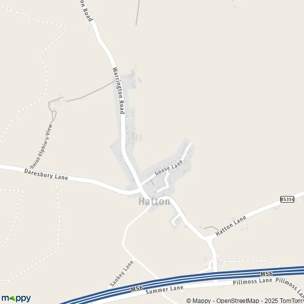 Map Hatton: map of Hatton (WA4 4) and practical information