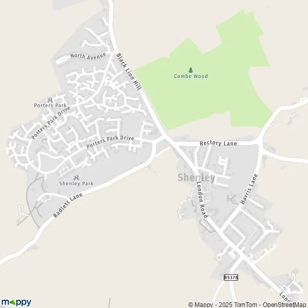 Map Shenley: map of Shenley (WD7 9) and practical information