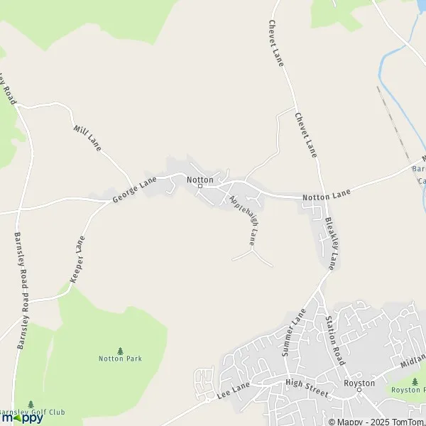 Map Notton: map of Notton (WF4 2) and practical information