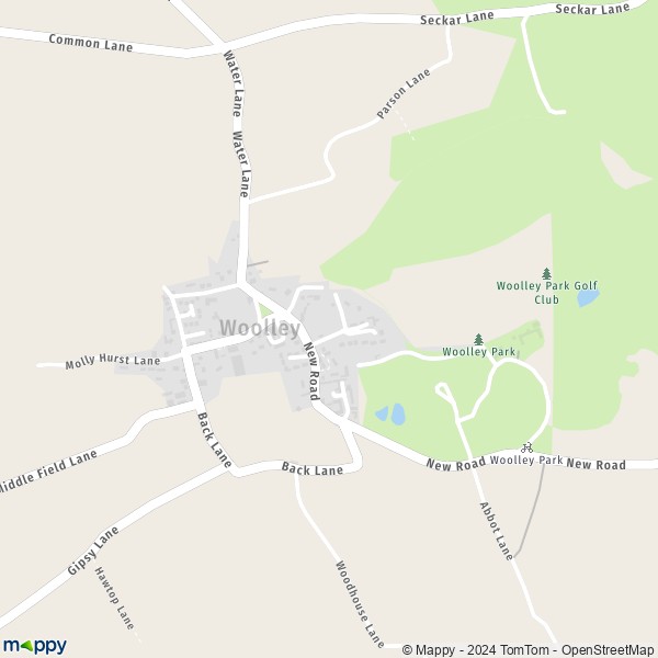 Map Woolley: map of Woolley (WF4 2) and practical information