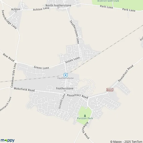 Map Featherstone: map of Featherstone (WF7 5) and practical information