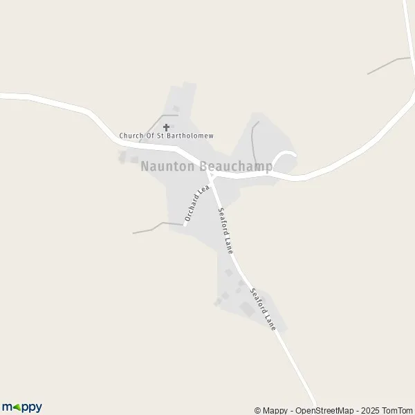 Map Naunton Beauchamp: map of Naunton Beauchamp (WR10 2) and practical ...