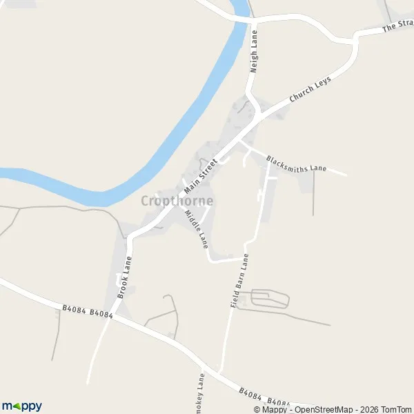 Map Cropthorne: map of Cropthorne (WR10 3) and practical information