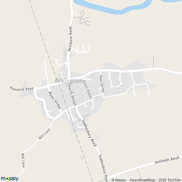 Map Eckington: map of Eckington (WR10 3) and practical information