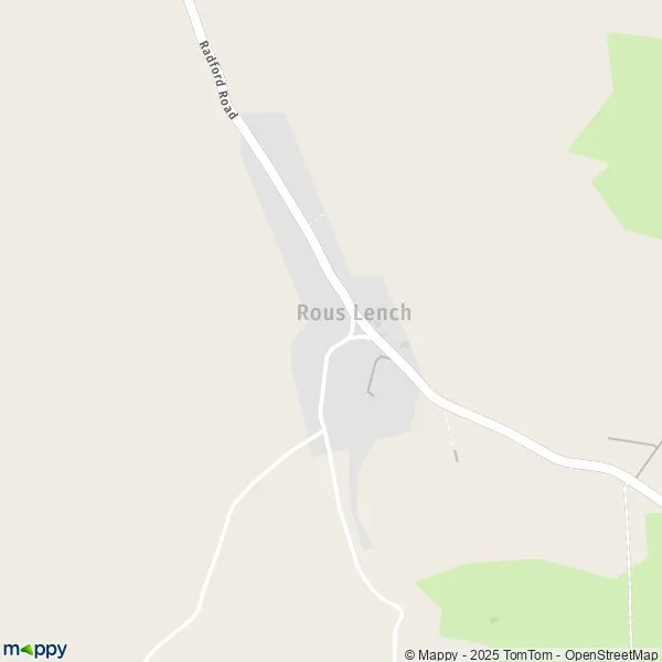 Map Rous Lench: map of Rous Lench (WR11 4) and practical information