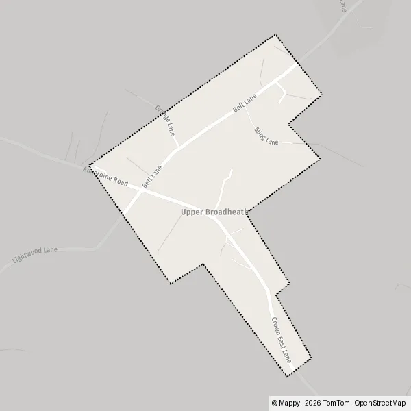 Map Upper Broadheath: map of Upper Broadheath (WR2 6) and practical ...