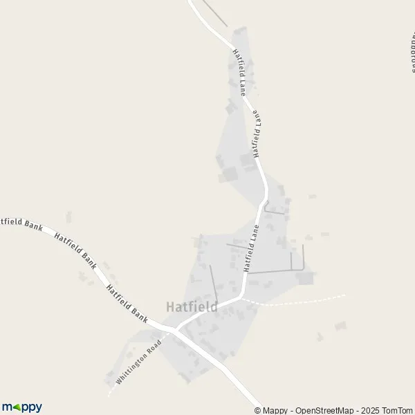 Map Hatfield: map of Hatfield (WR5 2) and practical information
