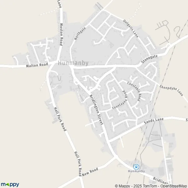 Map Hunmanby: map of Hunmanby (YO14 0) and practical information