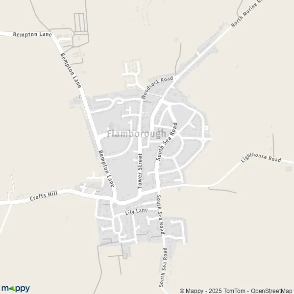 Map Flamborough: map of Flamborough (YO15 1) and practical information