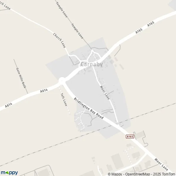 Map Carnaby: map of Carnaby (YO16 4) and practical information