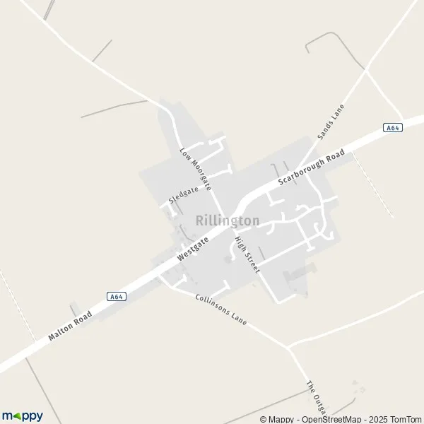 Map Rillington: map of Rillington (YO17 8) and practical information