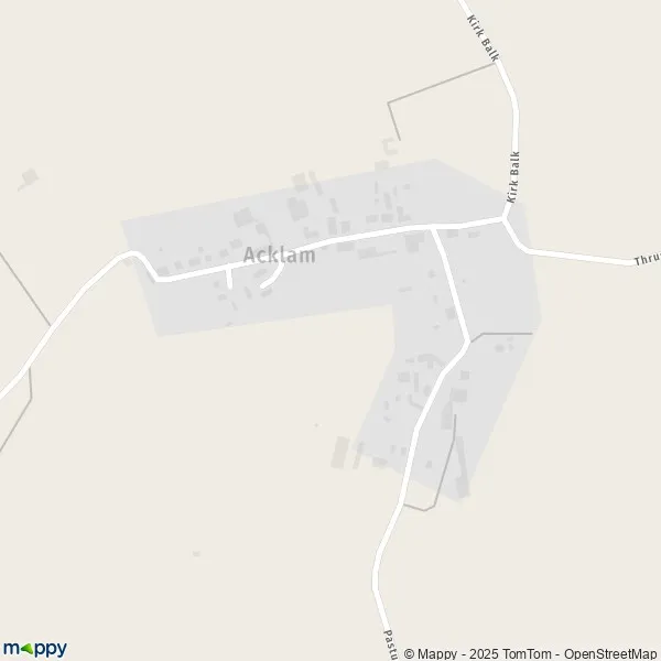 Map Acklam: map of Acklam (YO17 9) and practical information