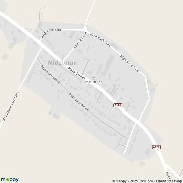Map Middleton: map of Middleton (YO18 8) and practical information