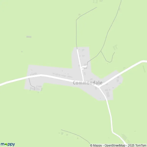 Map Commondale: map of Commondale (YO21 2) and practical information