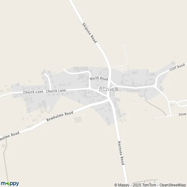 Map Atwick: map of Atwick (YO25 8) and practical information