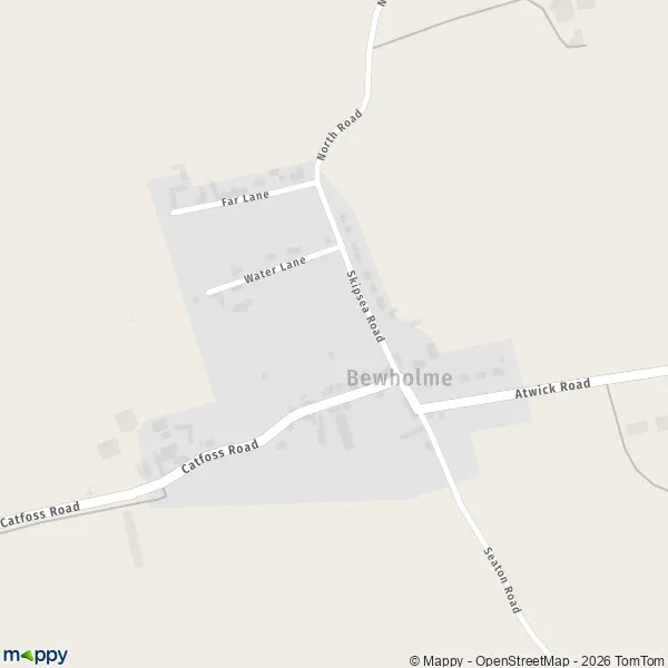 Map Bewholme: map of Bewholme (YO25 8) and practical information