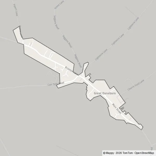 Map Great Ouseburn: map of Great Ouseburn (YO26 9) and practical ...