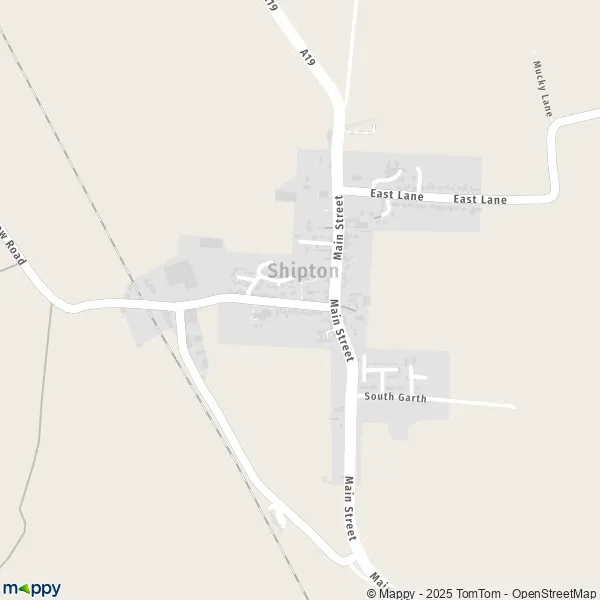 Map Shipton: map of Shipton (YO30 1) and practical information