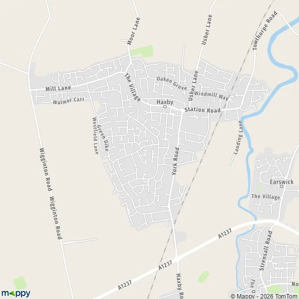 Map Haxby: map of Haxby (YO32 3) and practical information