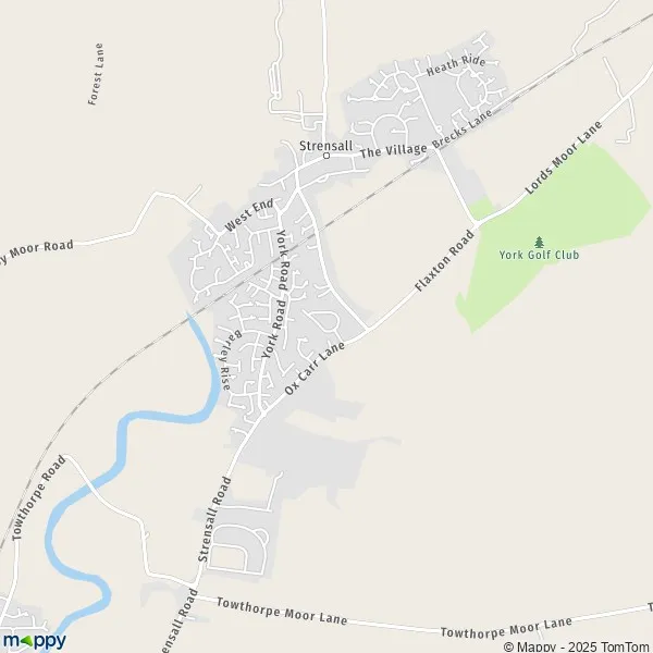 Map Strensall: map of Strensall (YO32 5) and practical information