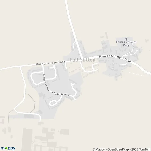 Map Full Sutton: map of Full Sutton (YO41 1) and practical information