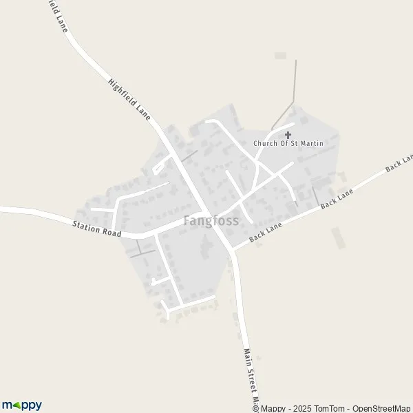 Map Fangfoss: map of Fangfoss (YO41 5) and practical information