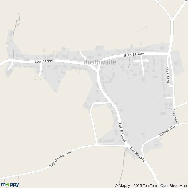 Map Husthwaite: map of Husthwaite (YO61 4) and practical information
